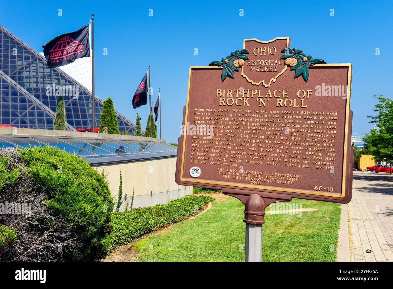 The Rock and Roll Hall of Fame in Cleveland, Ohio Stock Photo - Alamy