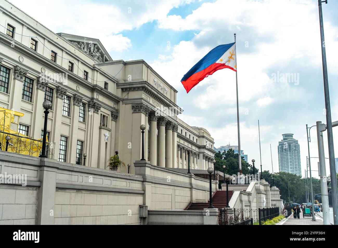 The exterior of the National Museum of Philippine Fine Arts in Manila ...