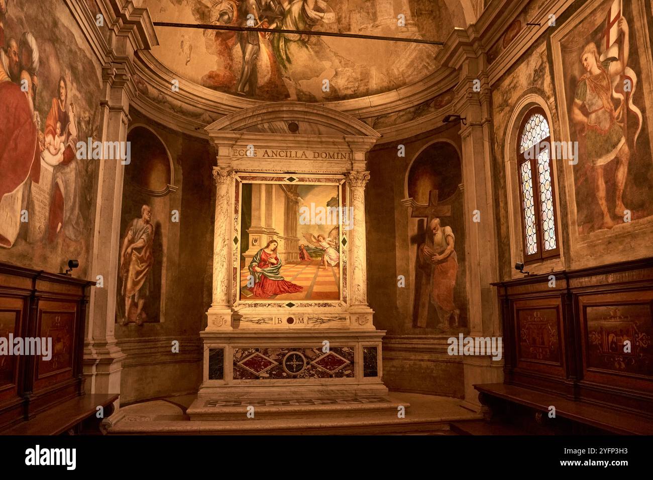 "The Annunciation," a famous painting by the renowned Renaissance ...