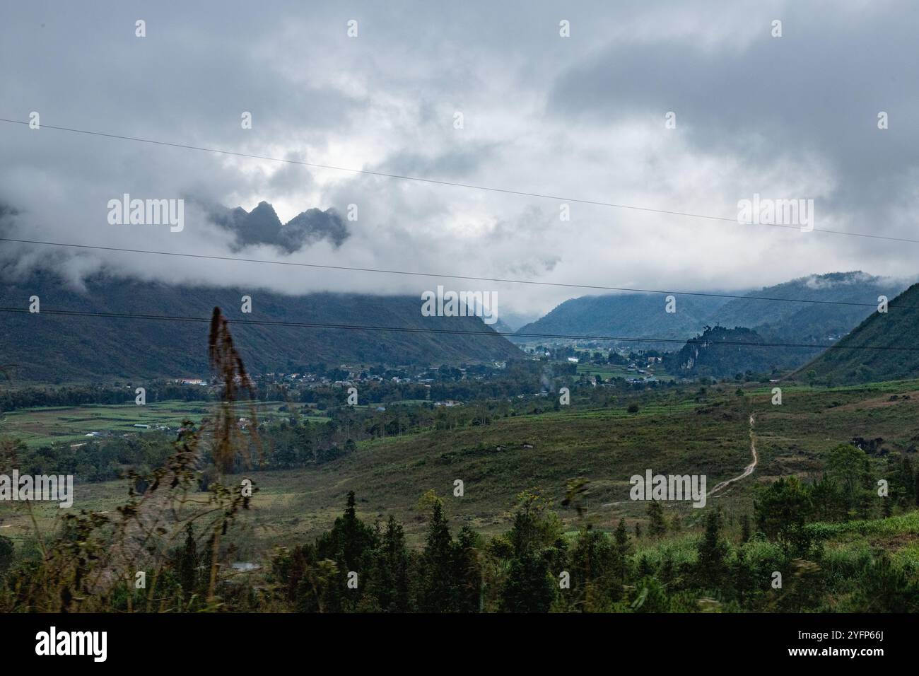 Ha Giang, Vietnam, White clouds on the Dong Van stone plateau Stock ...