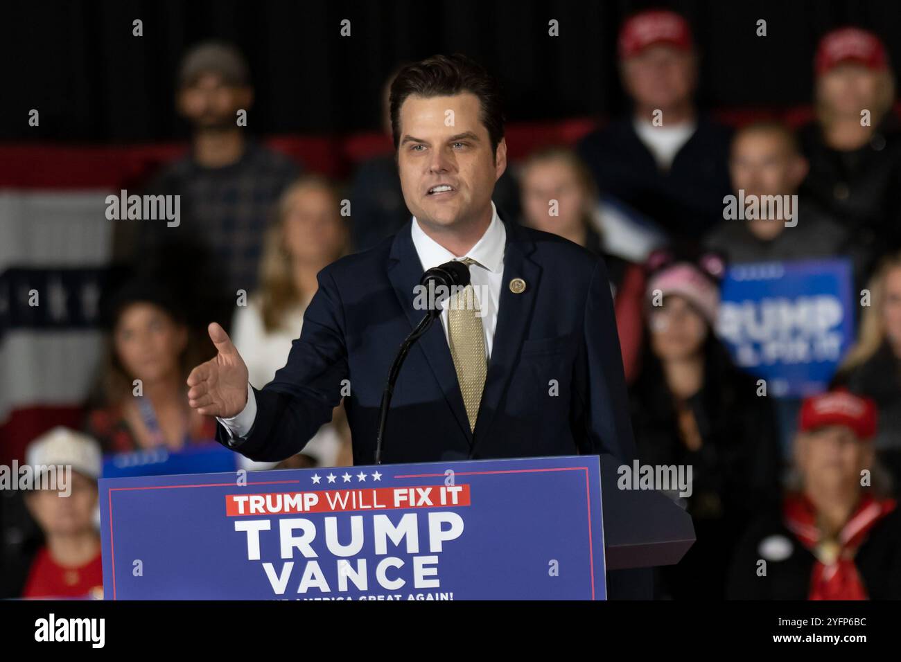 Atlanta, Georgia, USA. 04th Nov, 2024. Matt Gaetz, a member of the ...