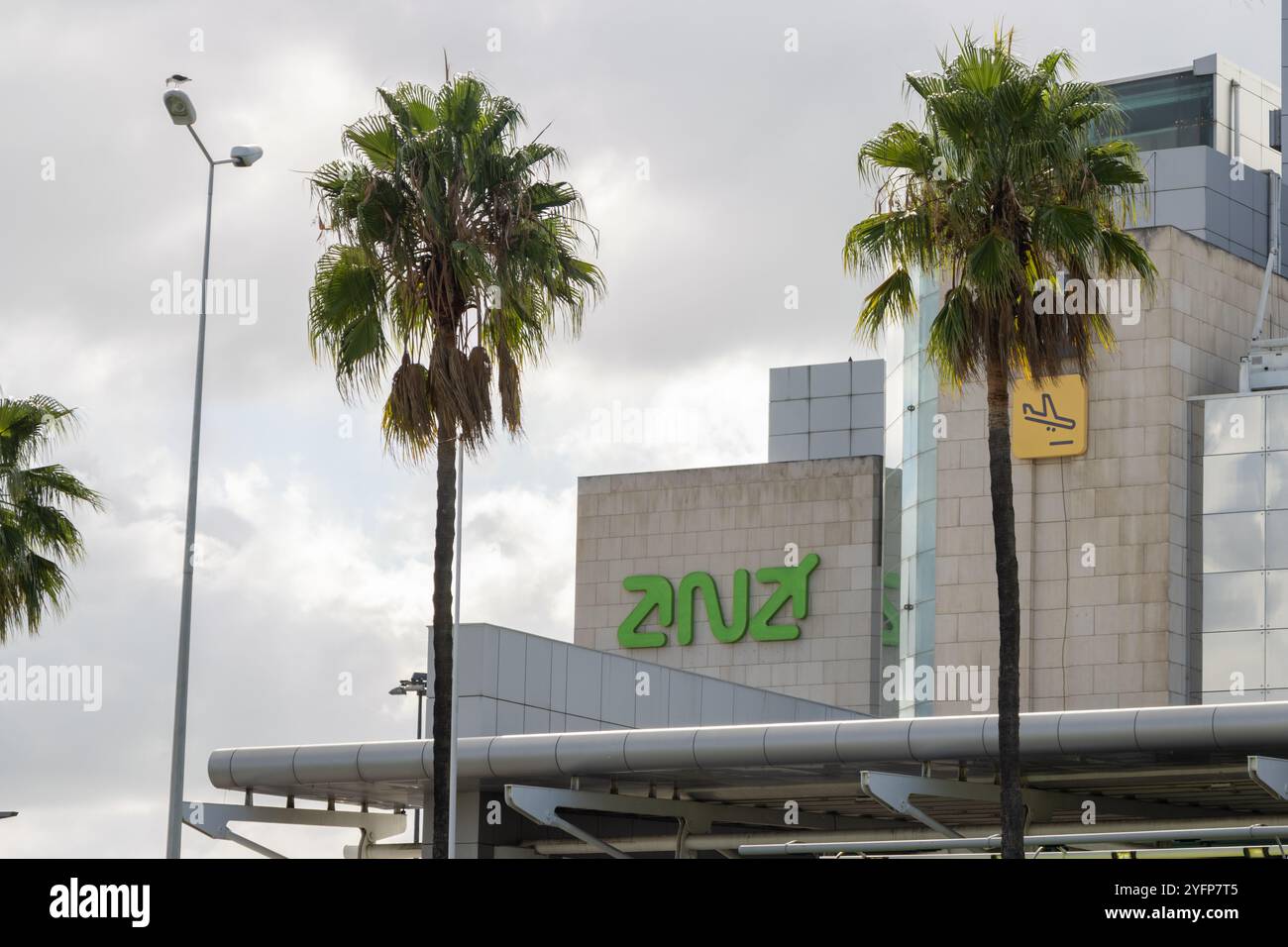 Anz bank logo and airplane symbol displayed prominently on airport ...
