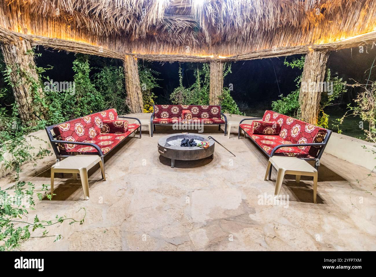 Garden gazebo of a home in Sakaka, Saudi Arabia Stock Photo - Alamy