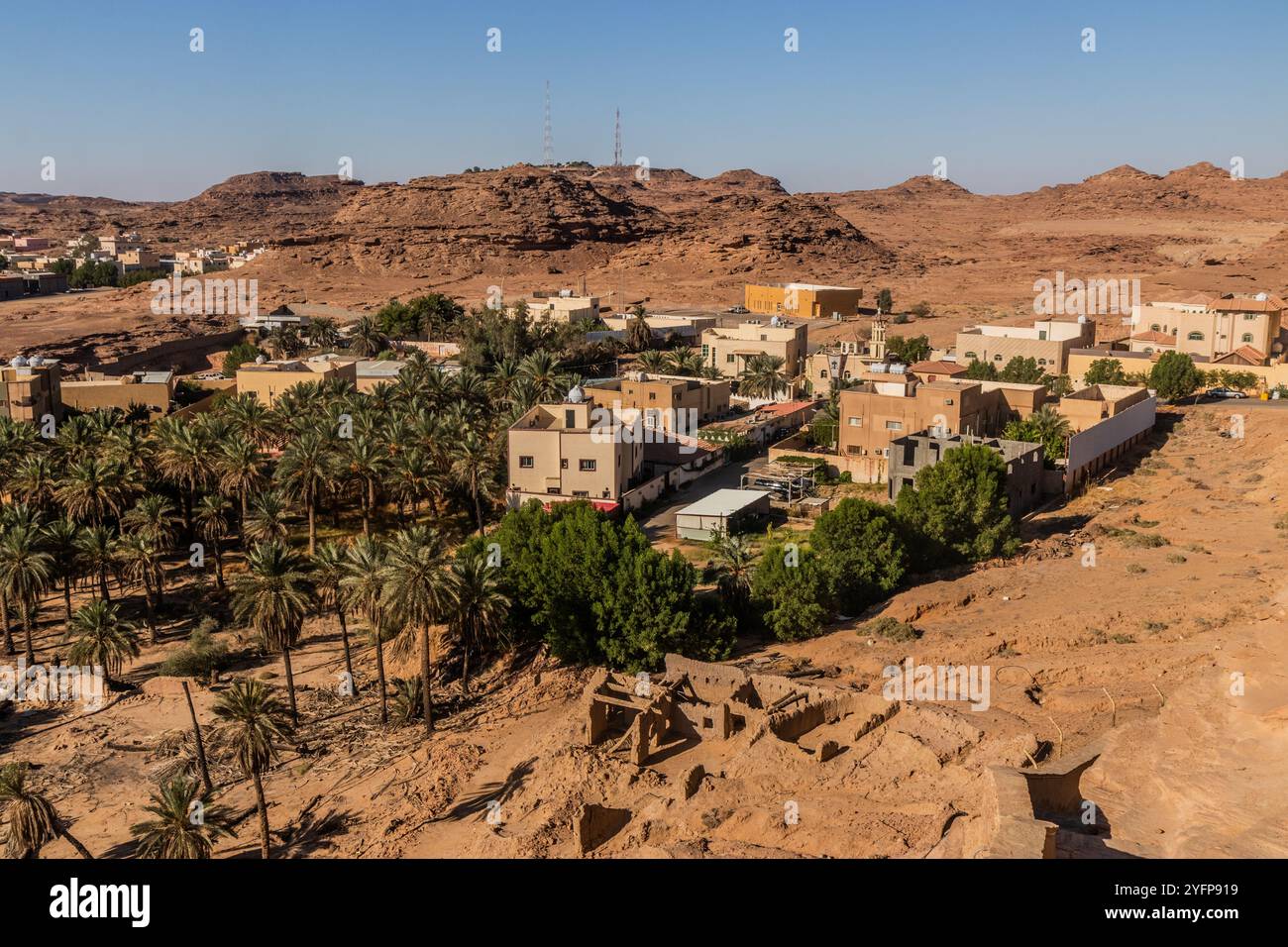 Aerial view of Sakaka, Saudi Arabia Stock Photo - Alamy