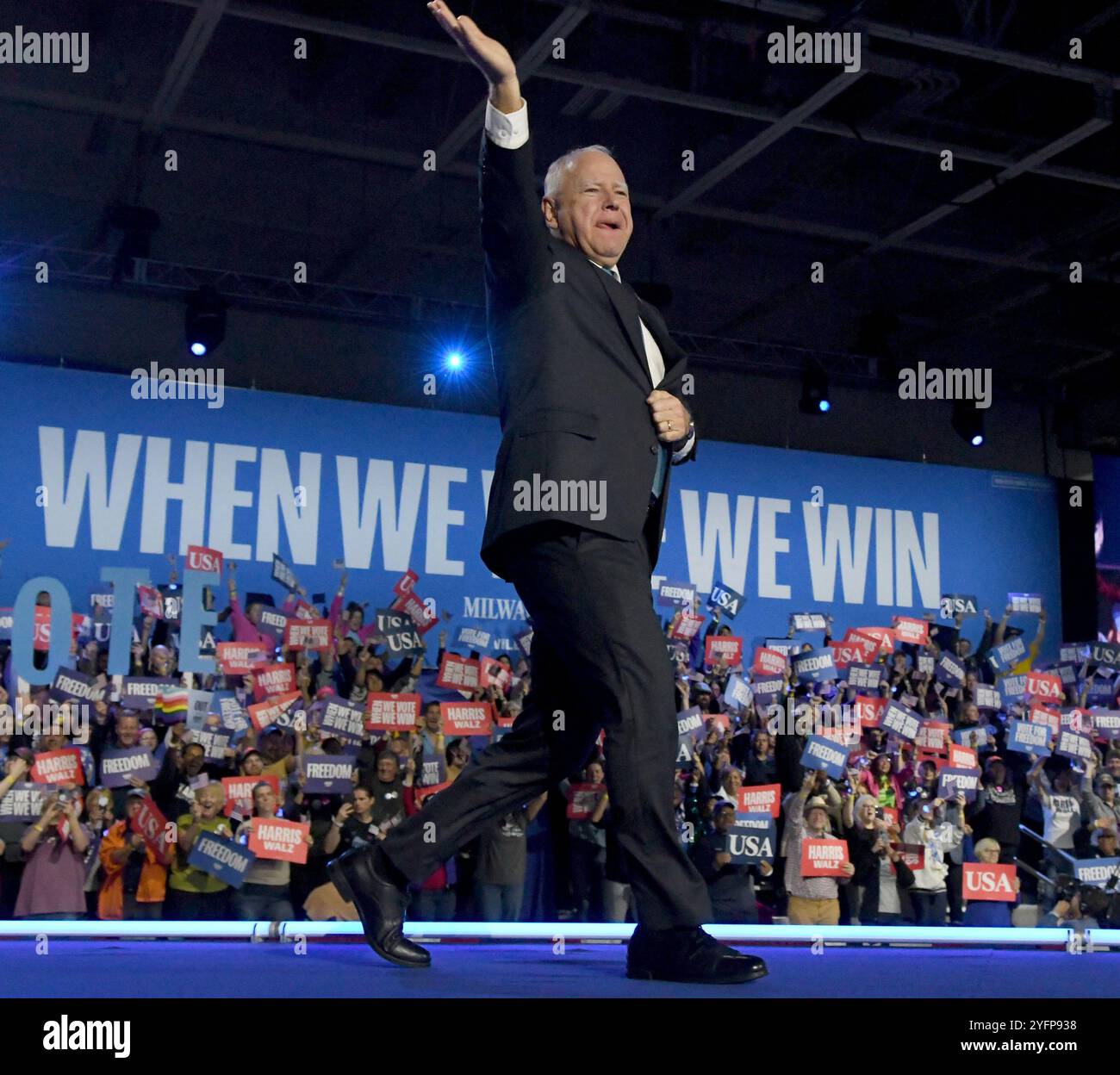 November 4, 2024, West Allis, Wisconsin, USA: Democratic vice ...