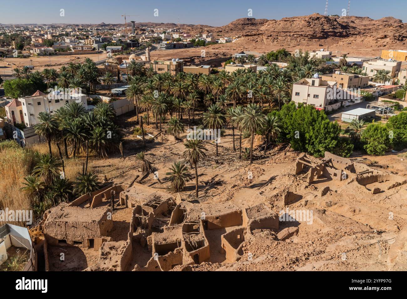 Aerial view of Sakaka, Saudi Arabia Stock Photo - Alamy