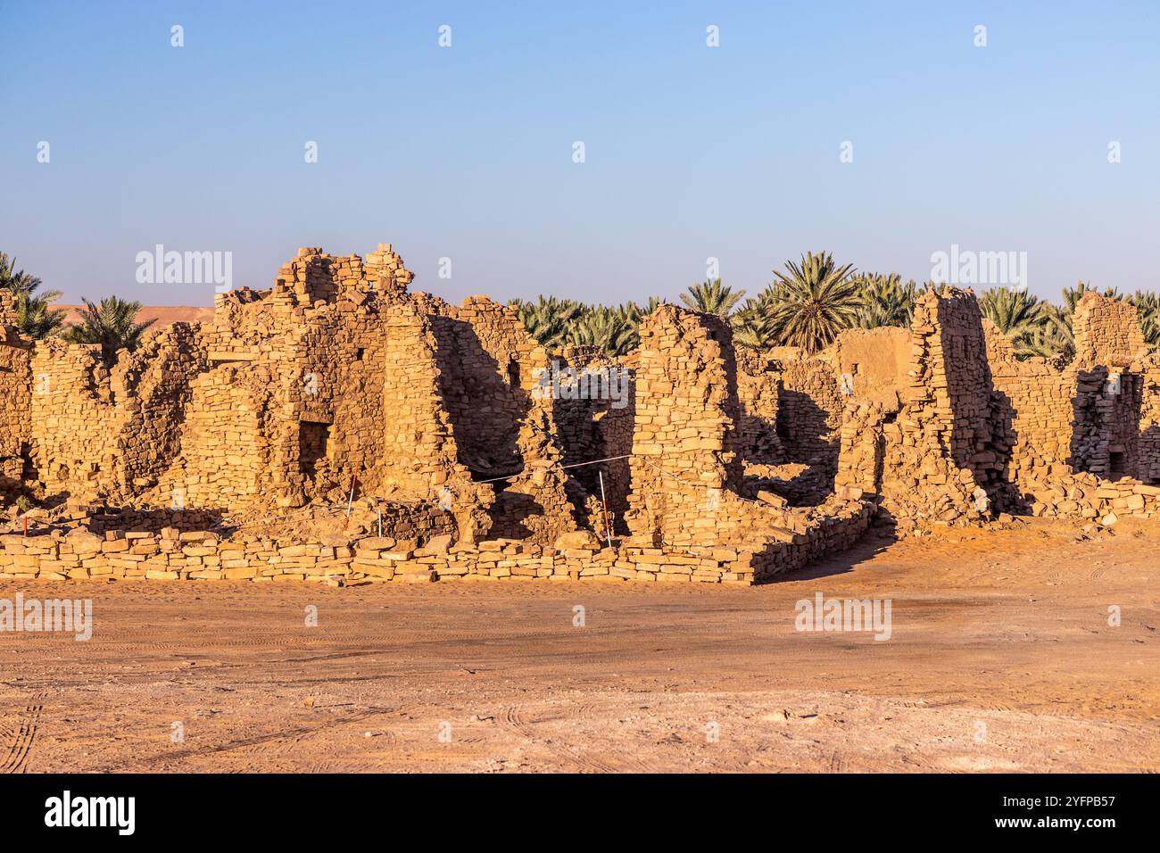 Old ruins of Al Dar'i Quarter in Dumat al Jandal, Saudi Arabia Stock ...