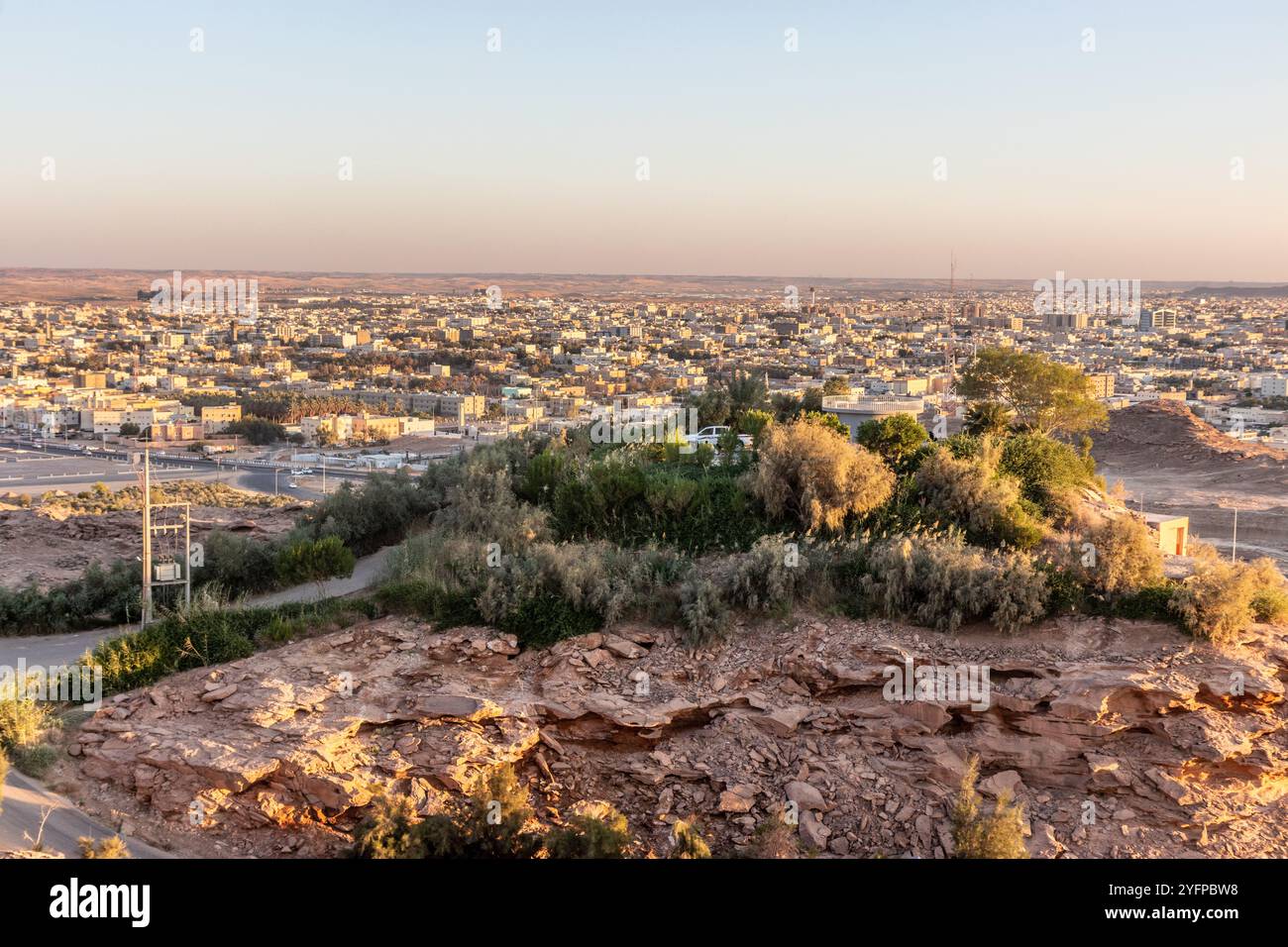 Aerial view of Sakaka, Saudi Arabia Stock Photo - Alamy