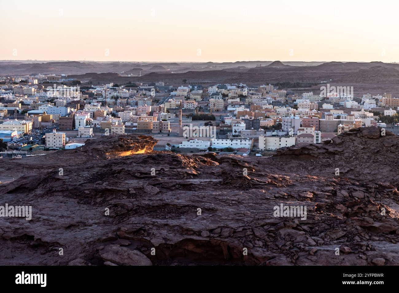 Evening aerial view of Sakaka, Saudi Arabia Stock Photo - Alamy