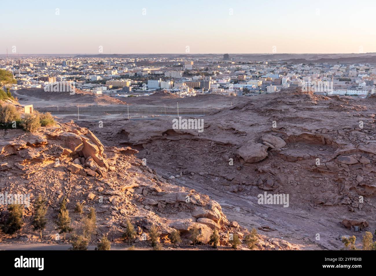 Evening aerial view of Sakaka, Saudi Arabia Stock Photo - Alamy