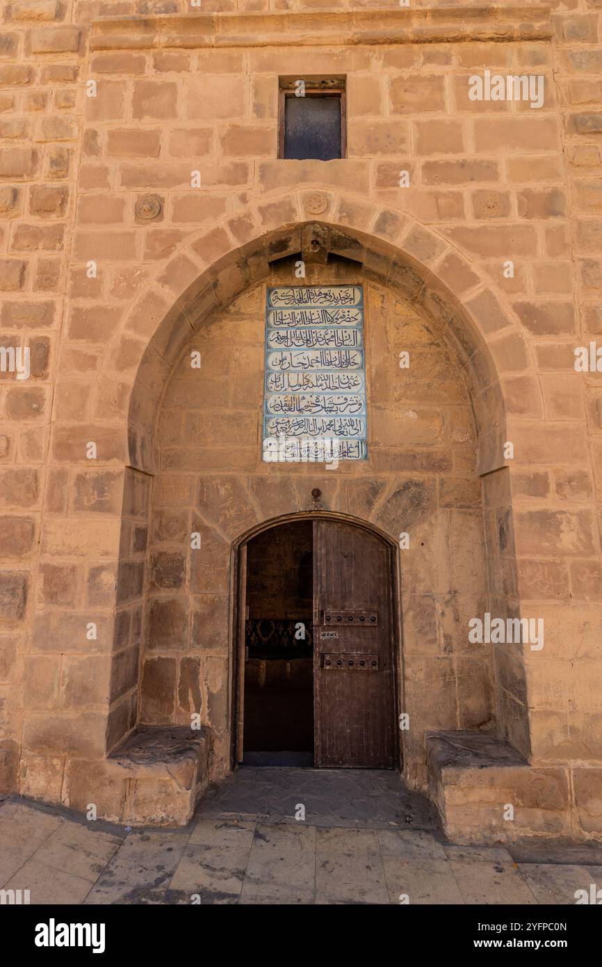 TABUK, SAUDI ARABIA - NOVEMBER 7, 2021: Entrance of Tabuk castle, Saudi ...
