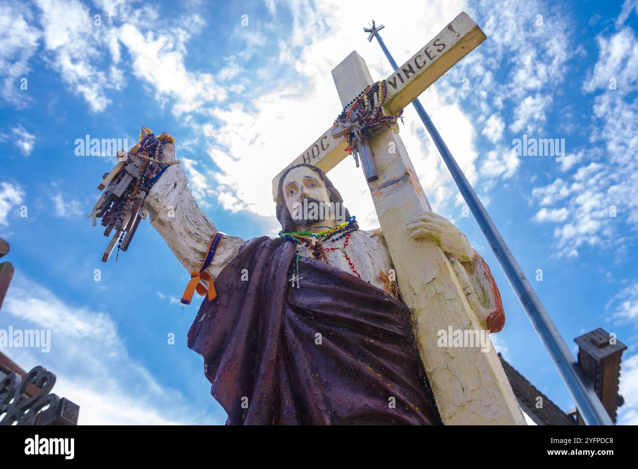 SIAULIAI, LITHUANIA, JUNE 17, 2024: The Hill of Crosses is a unique ...