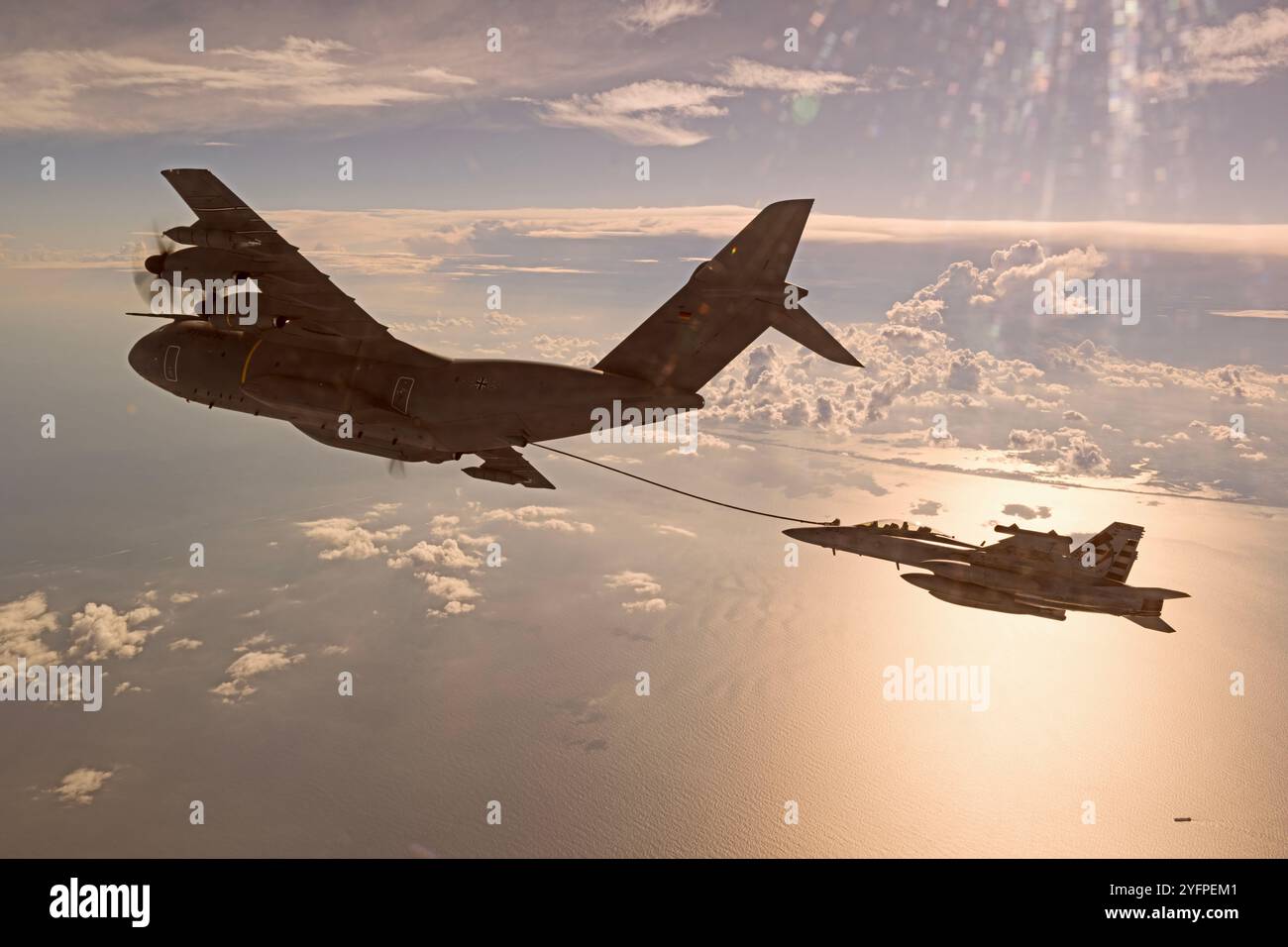 US Navy test squadron VX-23 conducts first-ever F/A-18 aerial refueling ...