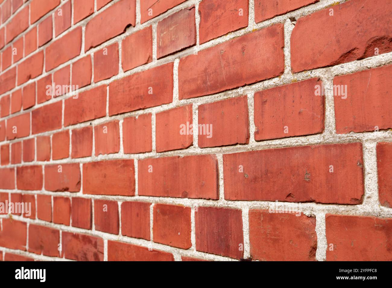 Brick wall, concrete and building with texture of exterior pattern ...
