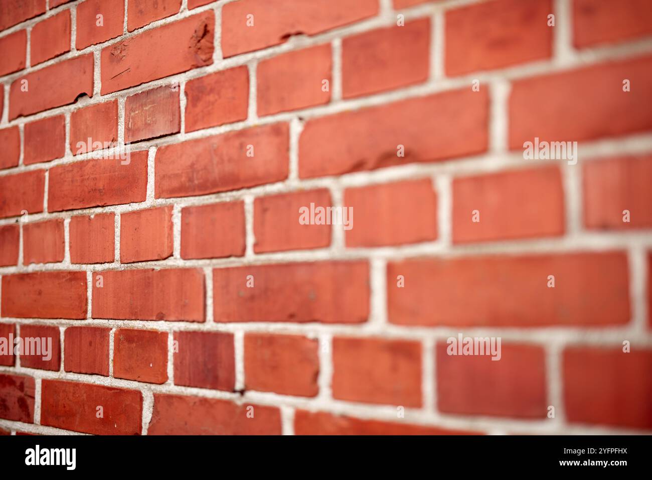 Red stone, brick wall and building with texture of exterior pattern ...