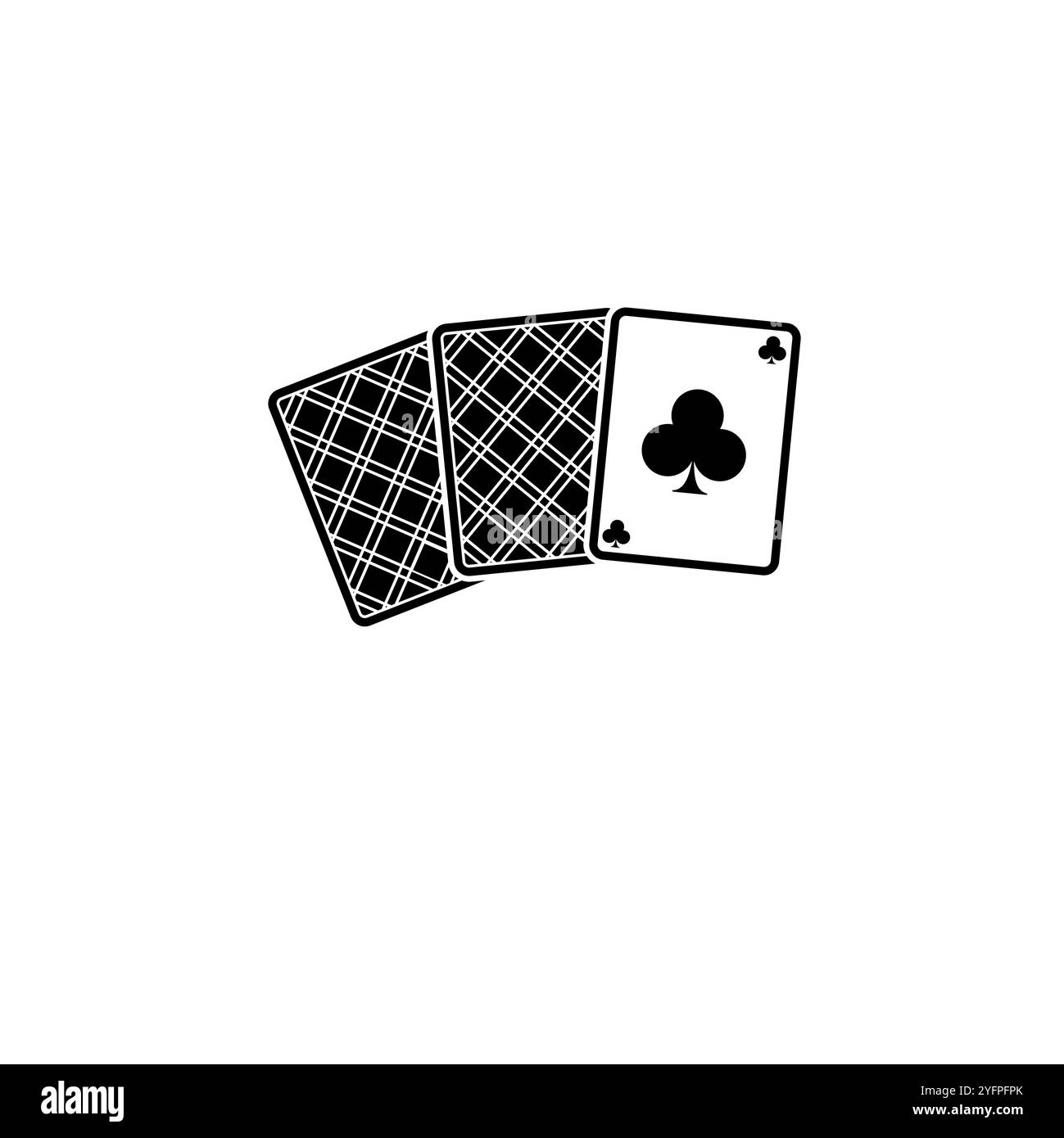 Playing Poker Card Back Designs Solid Flat Vector Icon Isolated on ...