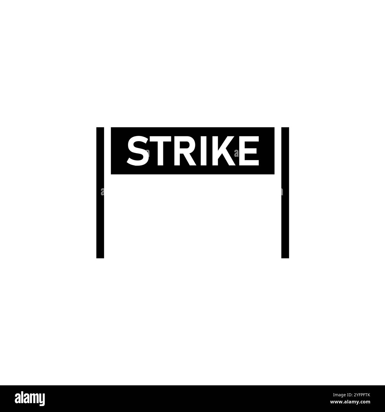 Strike picket union airport Stock Vector Images - Alamy
