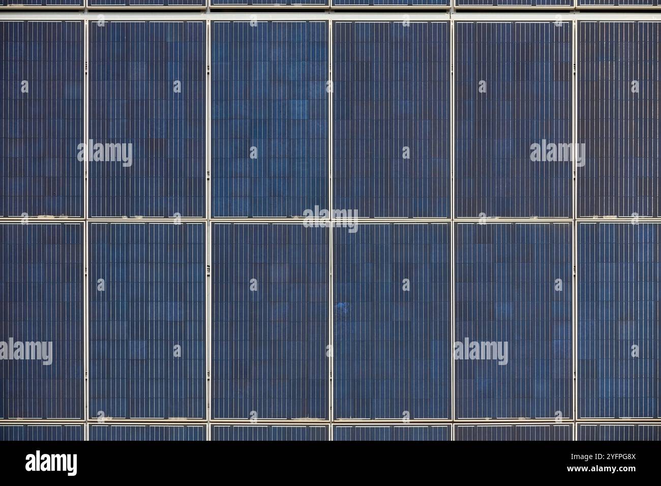 Many solar panels texture. Building with lots of solar panels ...