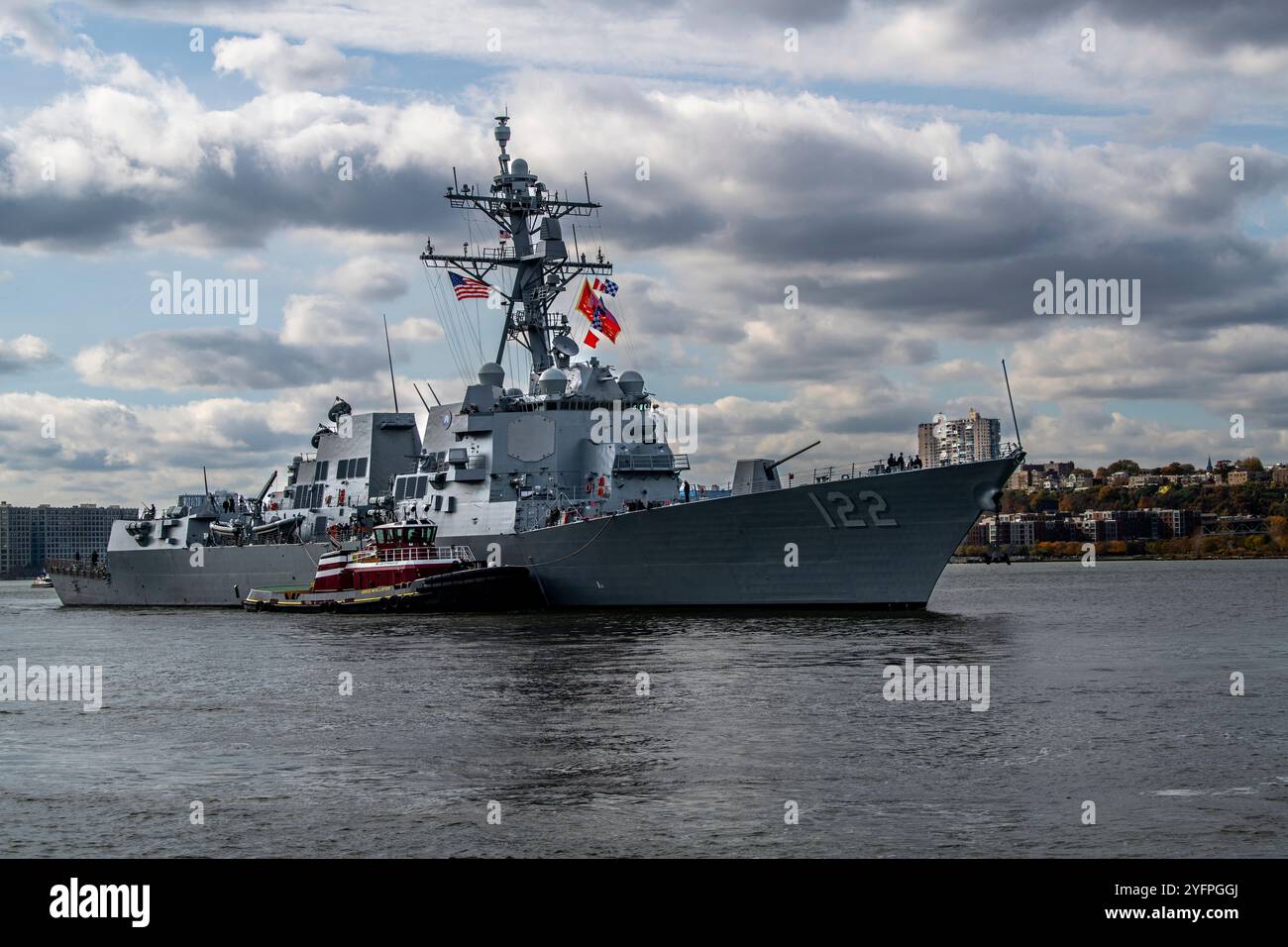 NEW YORK—The Navy's newest Flight IIa DDG, the USS John Basilone (DDG ...