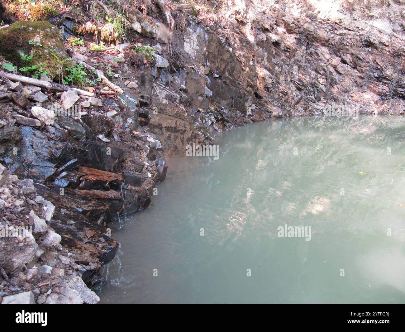 retention basin in flood protection, preventive measure against natural ...
