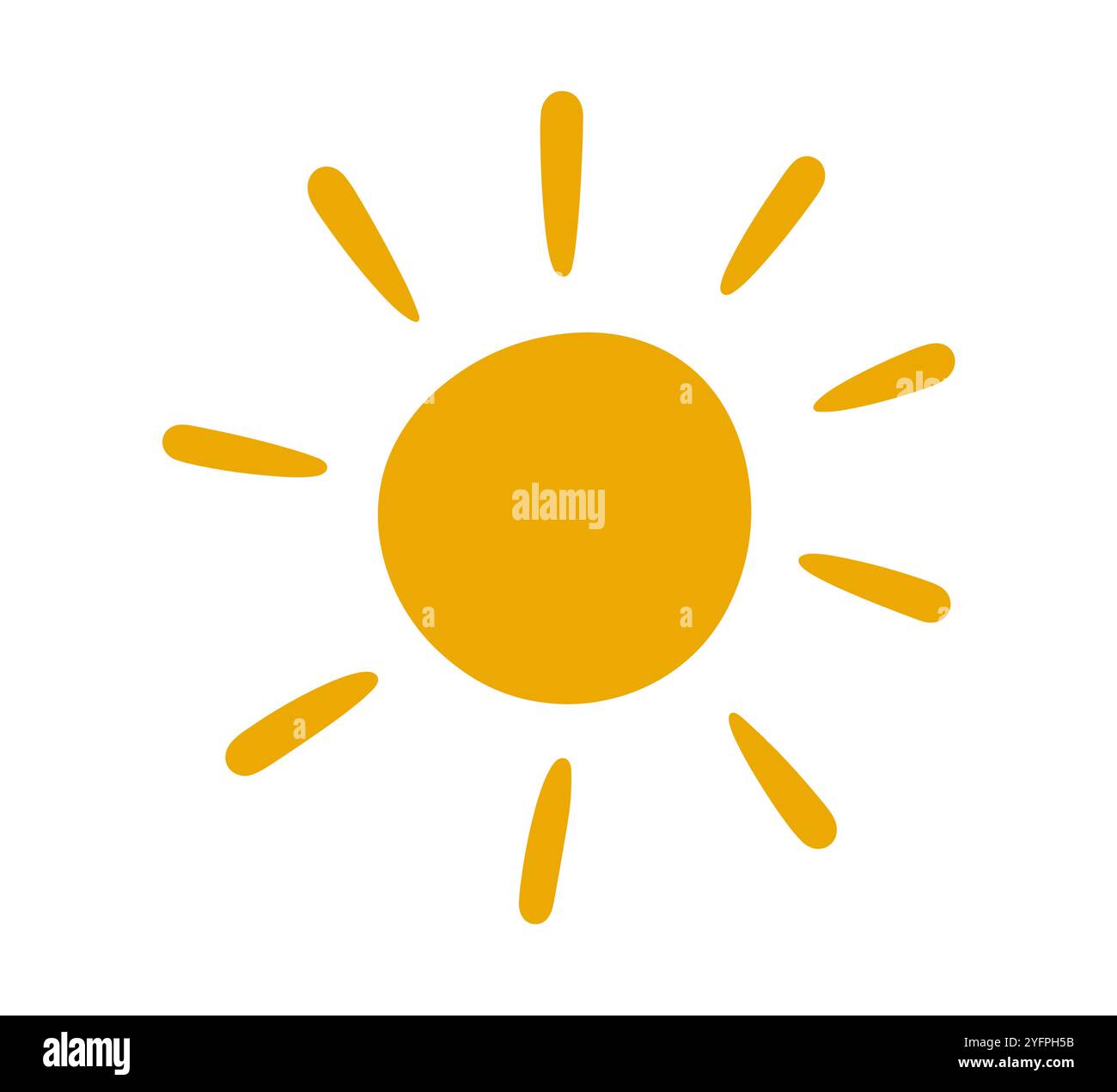 Scribble Sun Hand Drawn Doodle Vector Clip Art Stock Vector Image & Art ...