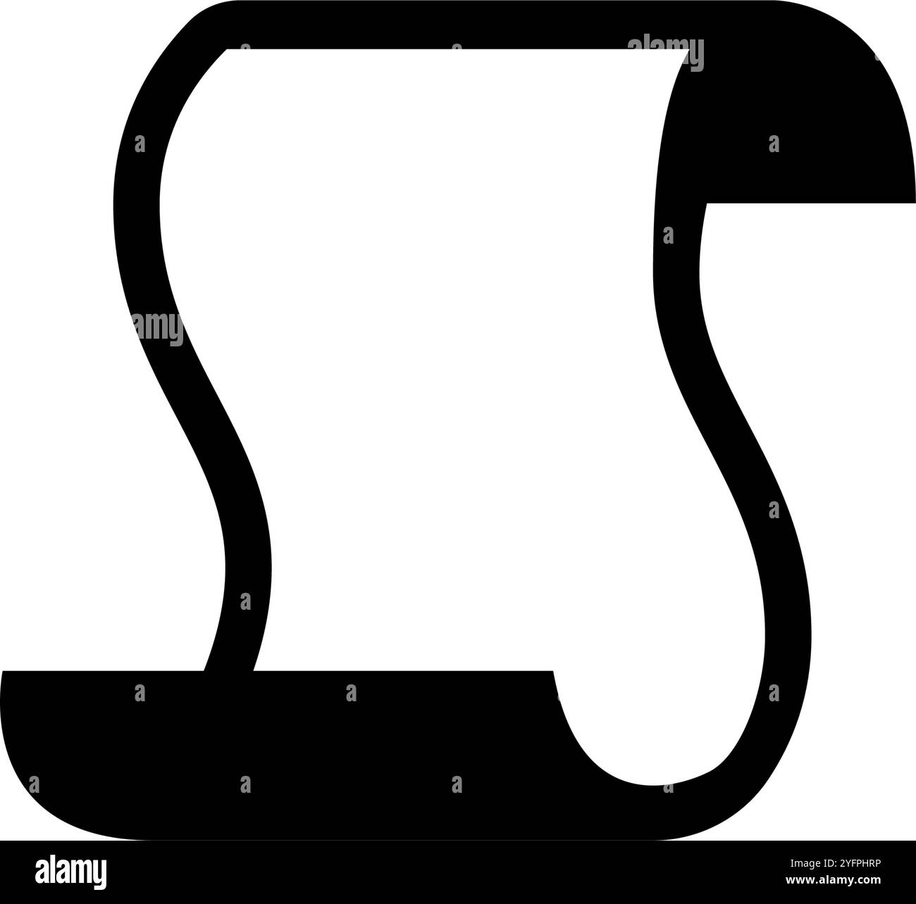Modern black scroll icon for web and mobile apps Stock Vector Image ...