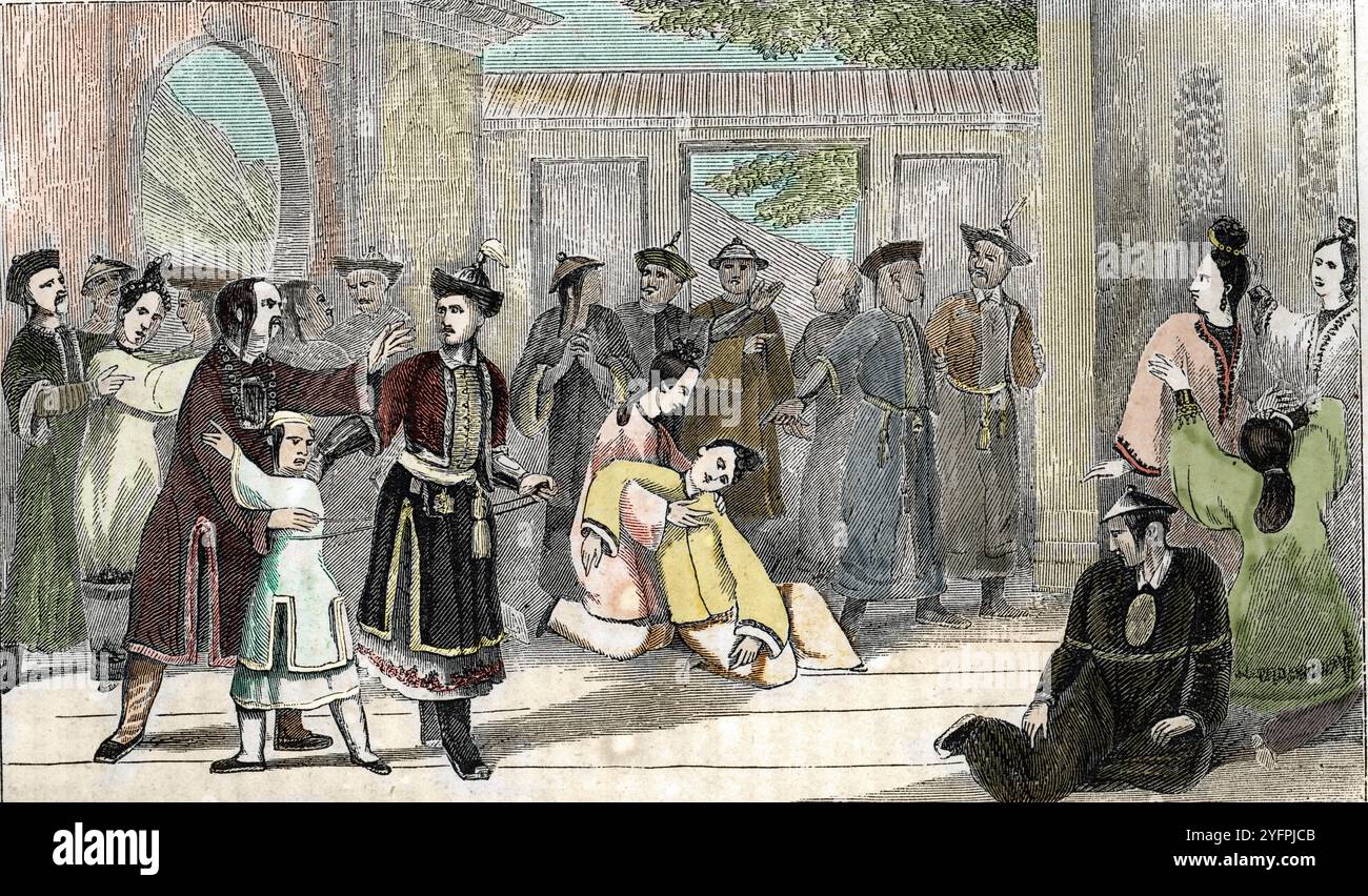 the Chinese people sold for slaves by the Tartars, after their conquest ...