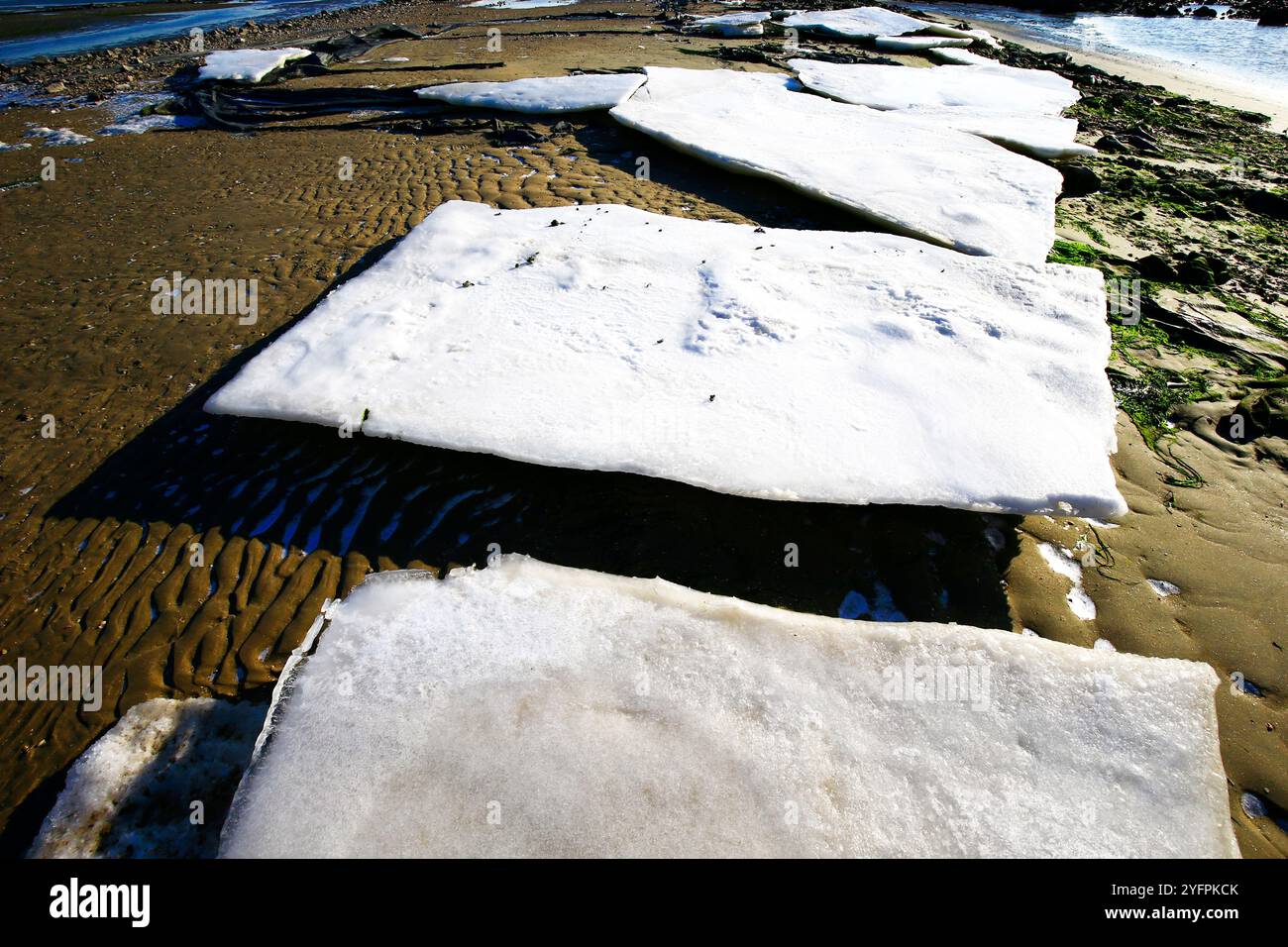 The winter sea ice Stock Photo - Alamy