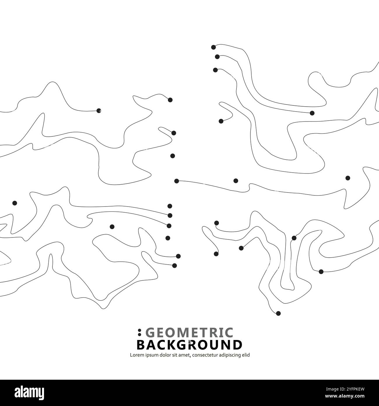 Vector dots lines white background Stock Vector Image & Art - Alamy