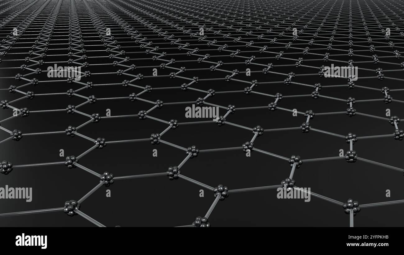 3d illustration molecular grid atoms hi-res stock photography and ...