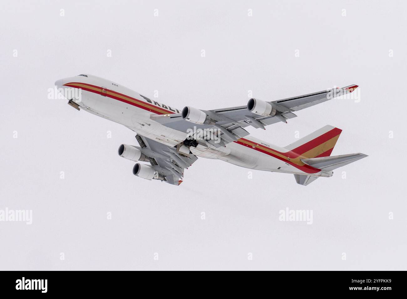 Kalitta Air Boeing 747 Anchorage, Alaska, USA - November 3, 2024: A ...