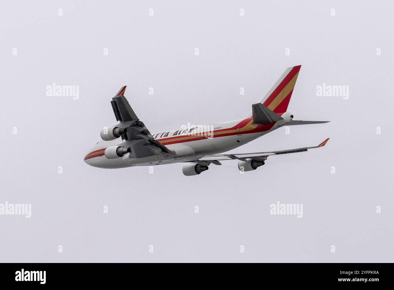 Kalitta Air Boeing 747 Anchorage, Alaska, USA - November 3, 2024: A ...