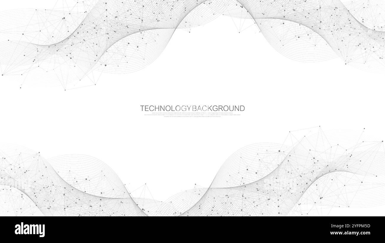 Global Network Connection Concept Big Data Visualization Social