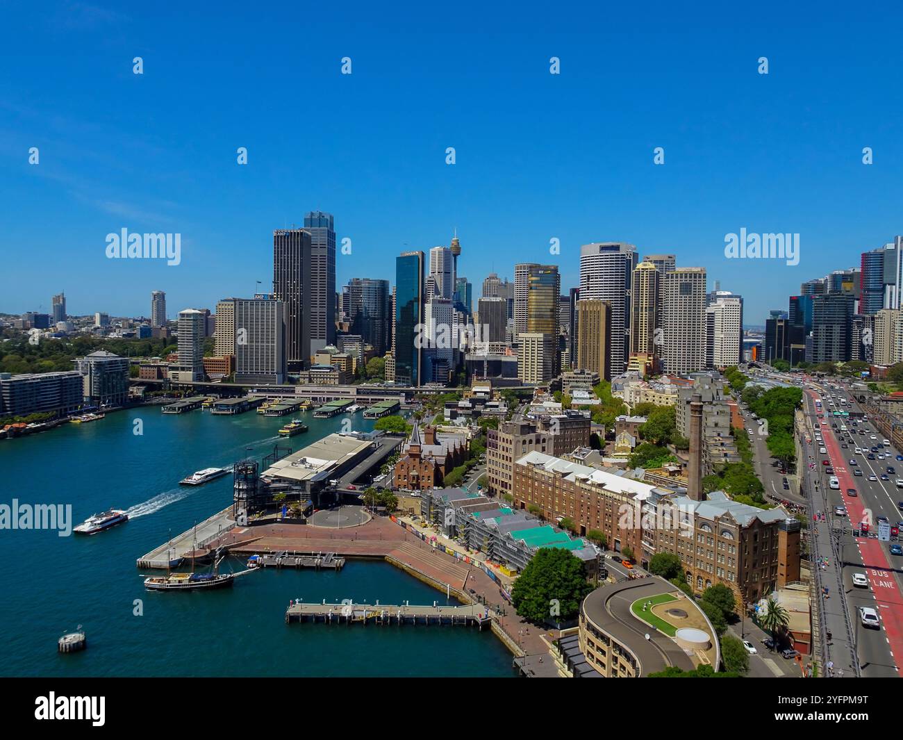 Sydney, Australia -July 10, 2016 Sydney Circular Quay a major tourist ...