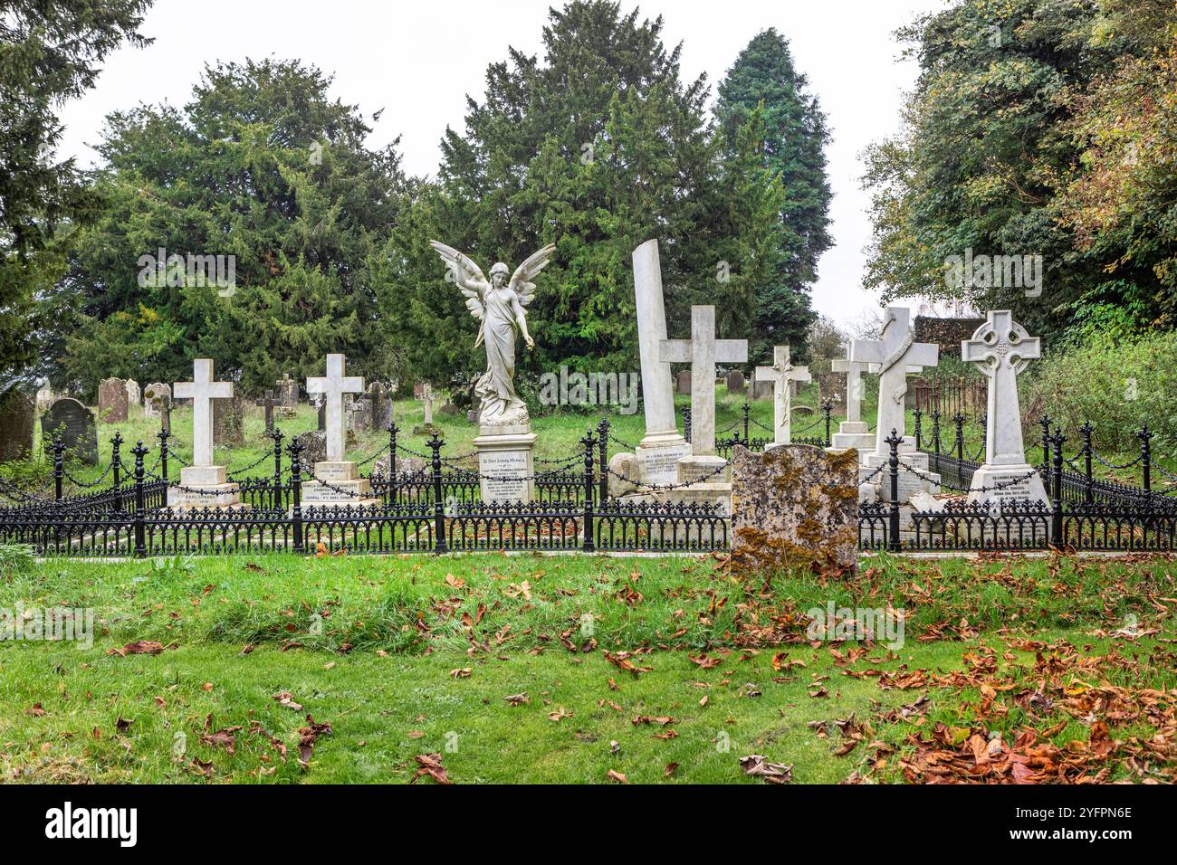 The Sondes family plot in St. James' Churchyard, Sheldwich, Kent, UK ...