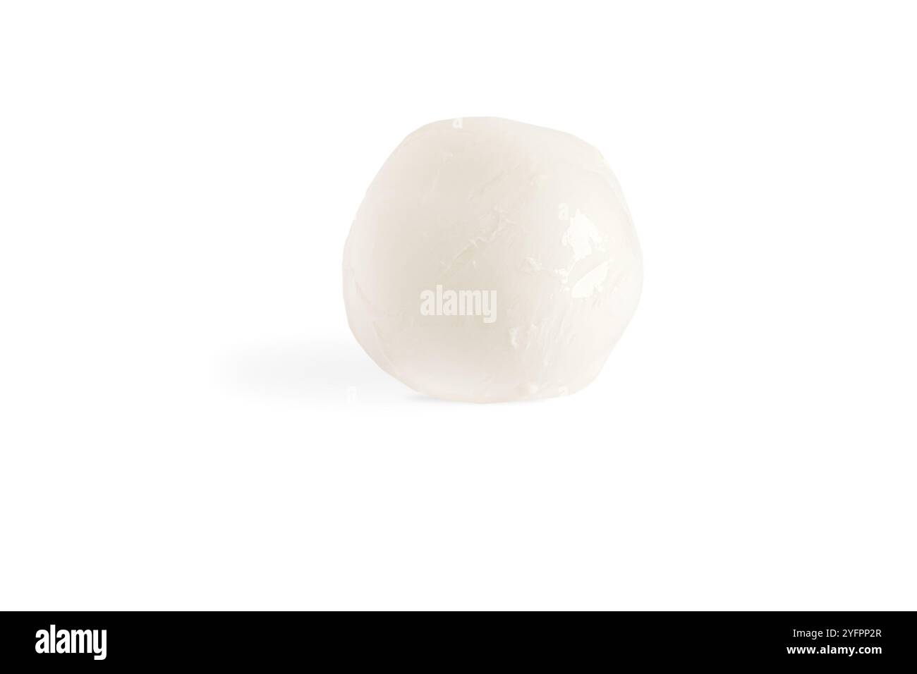 Fresh mozzarella ball isolated on white background. Italian fresh ...