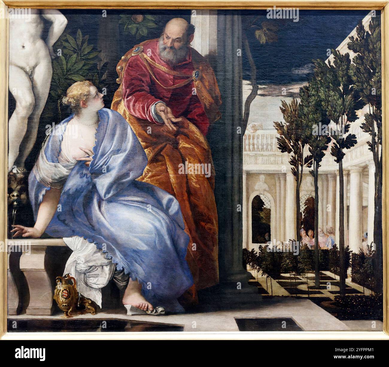 Museum of Fine Arts. Bathsheba bathing by Veronese. 1575. Oil on canvas ...