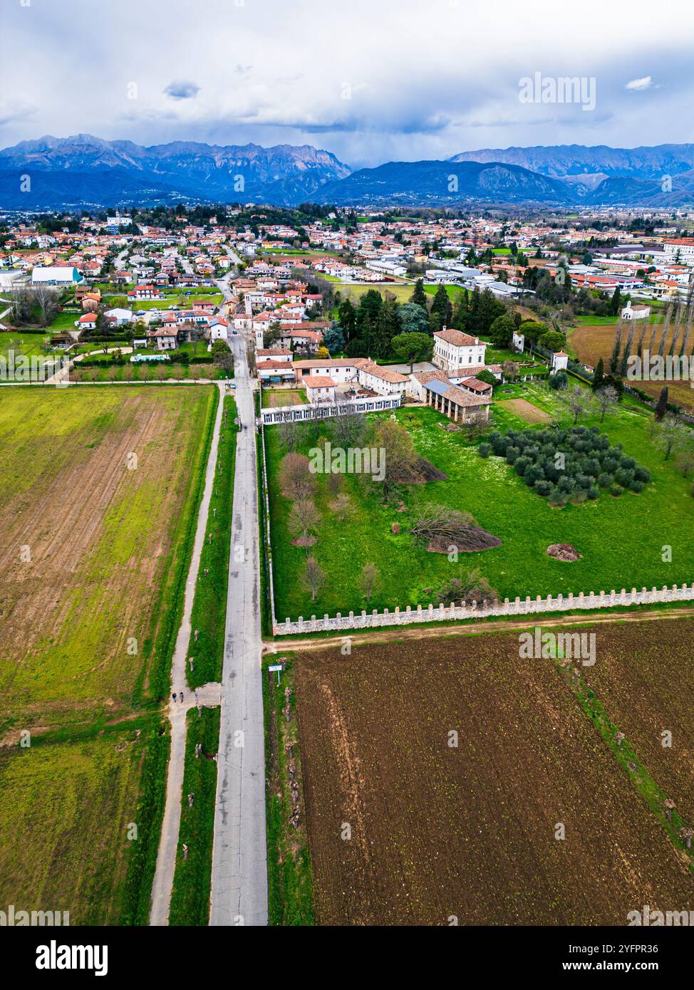 Ancient Friulian village. Laipacco, the ancient church, the historic ...