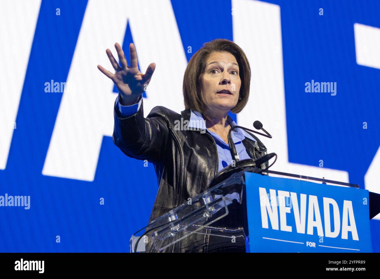 Sen.ator Catherine Cortez Masto (D-NV) speaks at the When We Vote We ...
