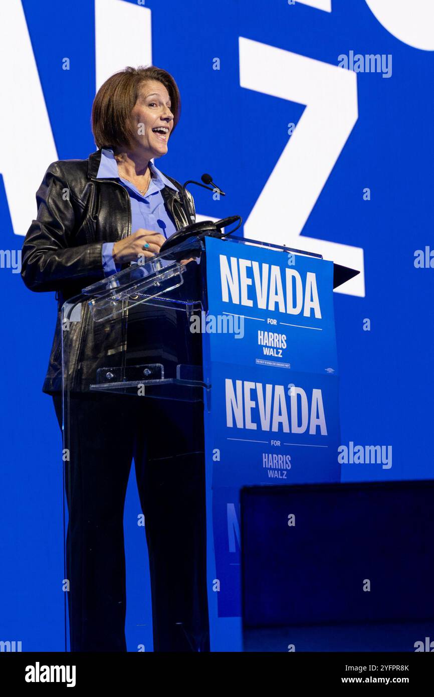 Sen.ator Catherine Cortez Masto (D-NV) speaks at the When We Vote We ...