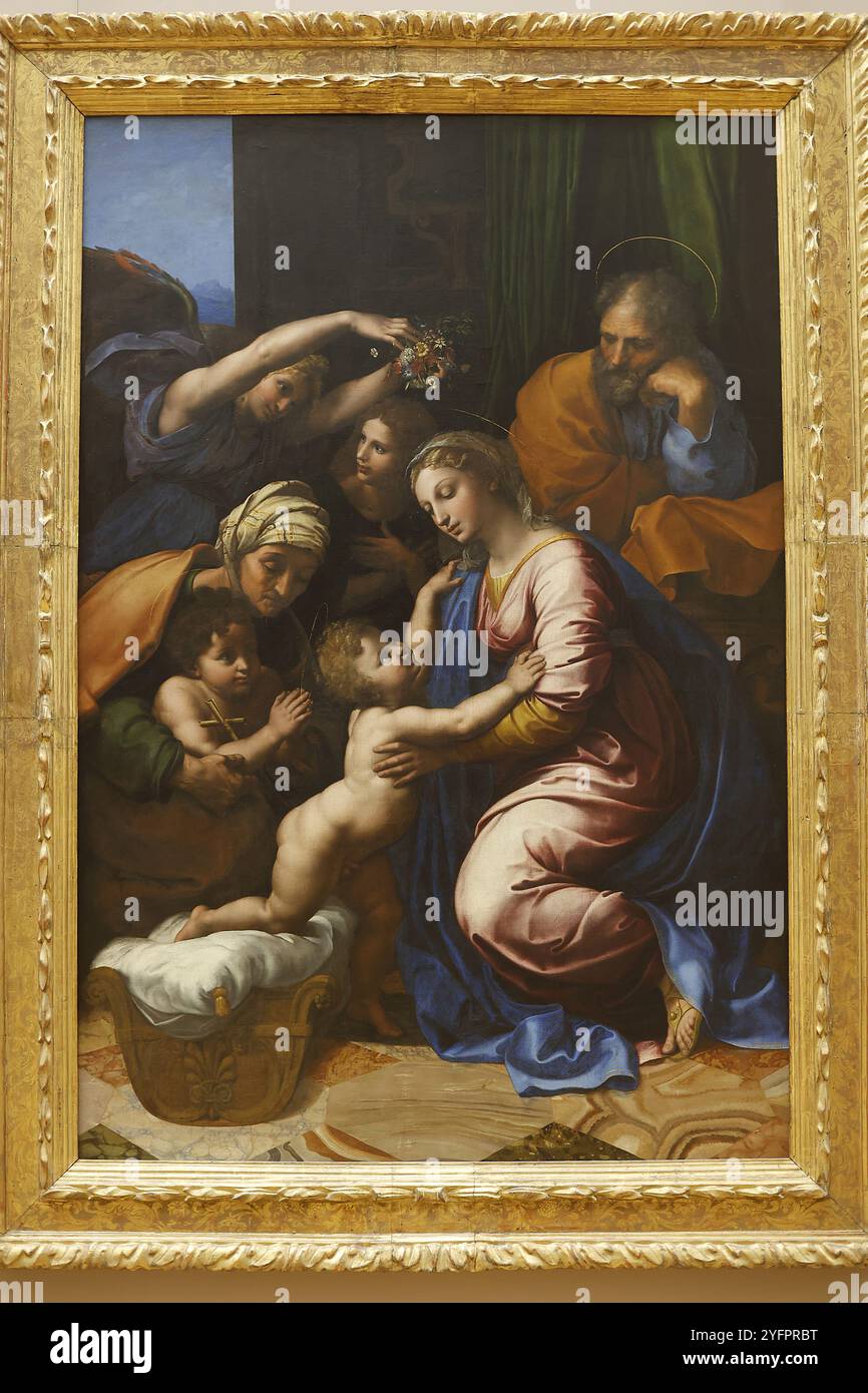 Louvre museum, Paris, France.Raffaelo Santi ou Sanzio, dit Raphael, The ...