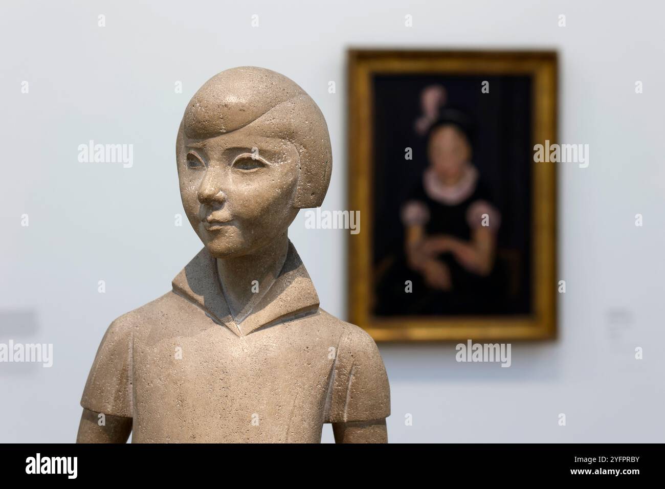 Museum of Modern Art, Paris, France.Chana Orloff, Paris girl (Fillette ...