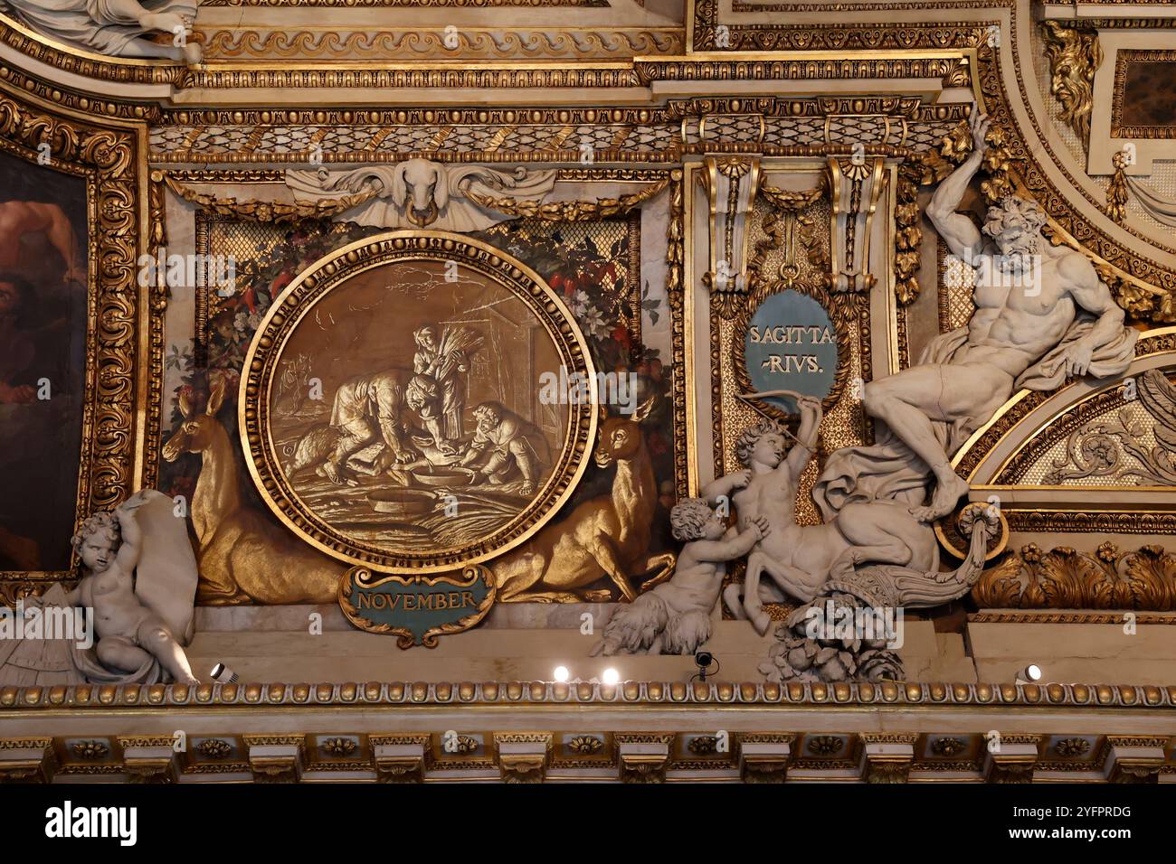 Musée du Louvre, Louvre museum, Paris, France.Galerie d’Apollon, Apollo ...