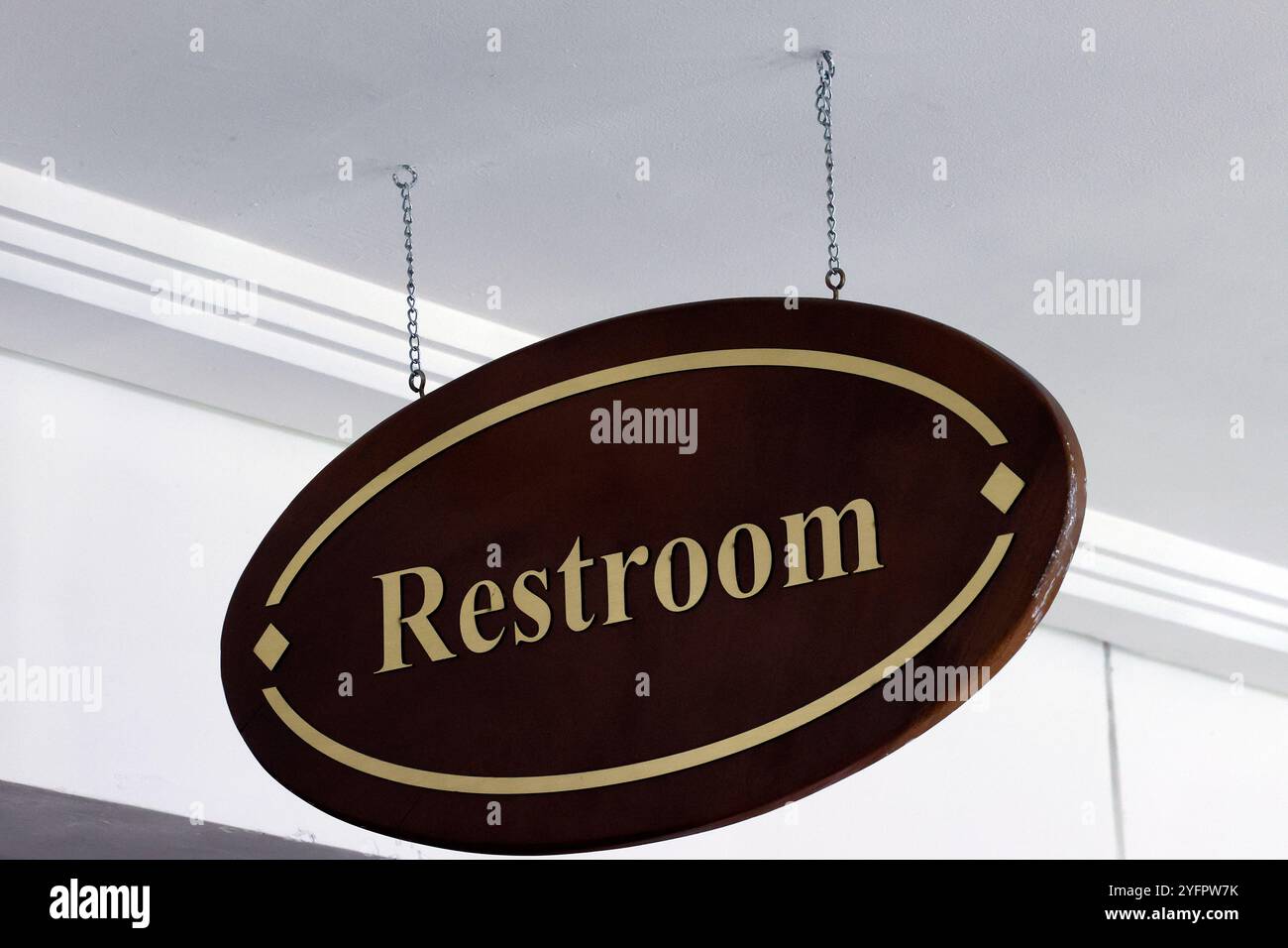The Hotel Majapahit is a historic founded in 1910. Restroom sign ...