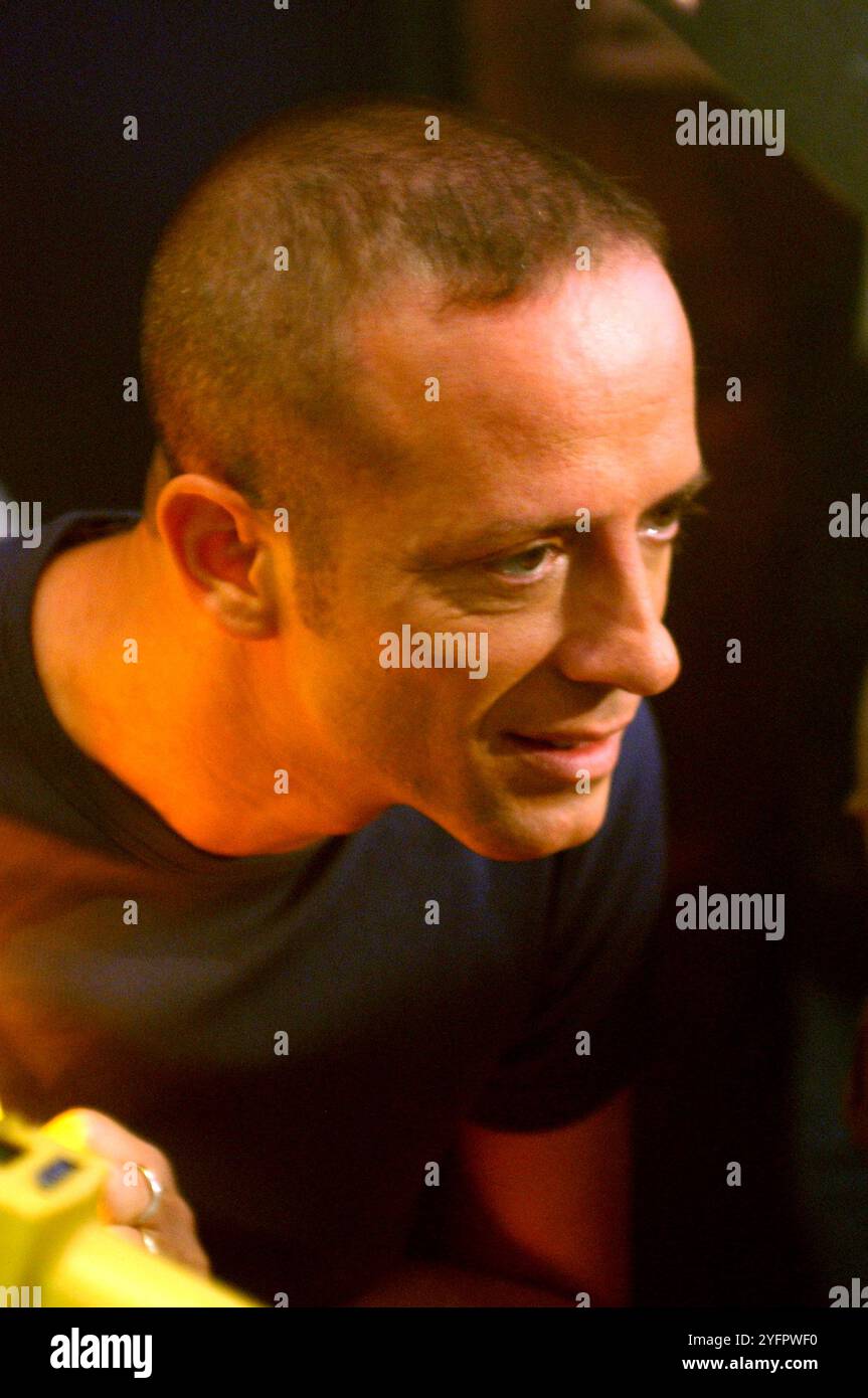 Milan Italy 26/09/2001 : Raf,Italian singer,during the backstage photo ...