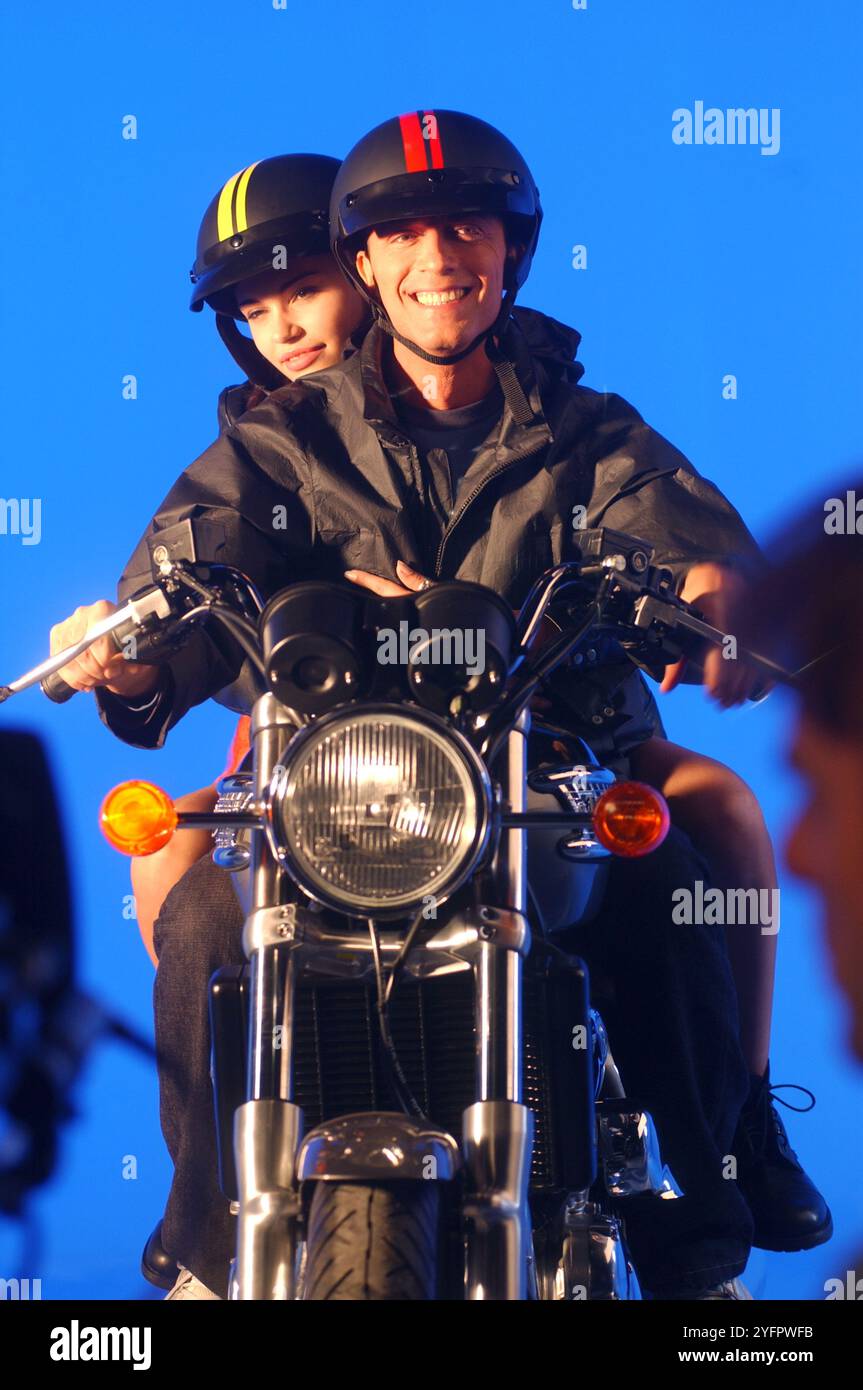 Milan Italy 26/09/2001 : Raf,Italian singer,during the backstage photo ...