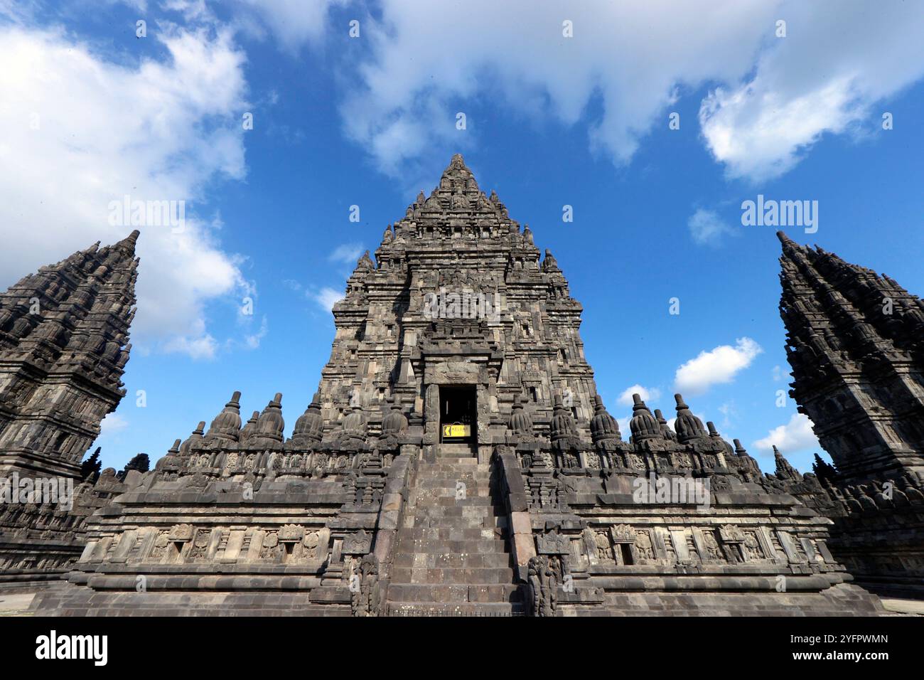 Prambanan 9th century Hindu temple. Java. Indonesia Stock Photo - Alamy