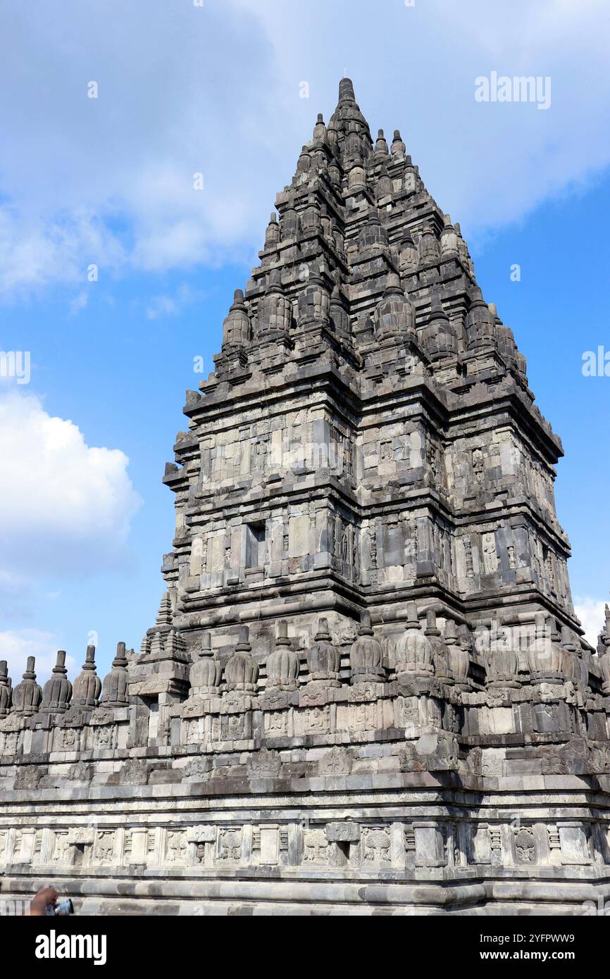 Prambanan 9th century Hindu temple. Java. Indonesia Stock Photo - Alamy