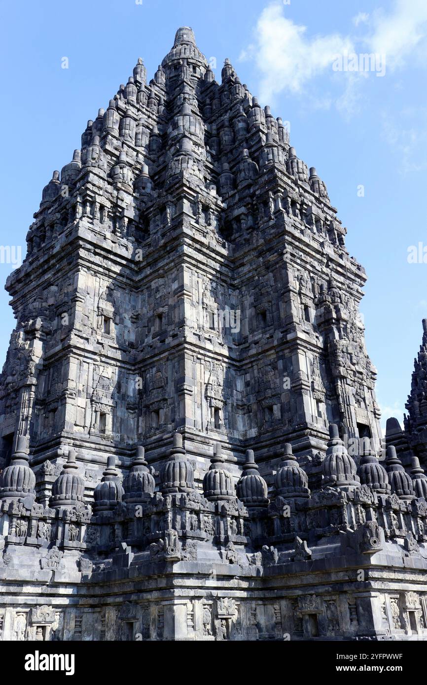 Prambanan 9th century Hindu temple. Java. Indonesia Stock Photo - Alamy