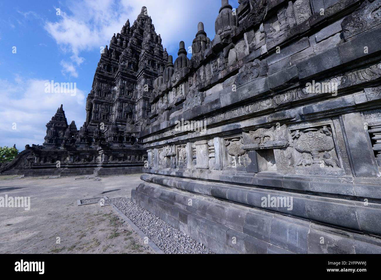 Prambanan 9th century Hindu temple. Java. Indonesia Stock Photo - Alamy